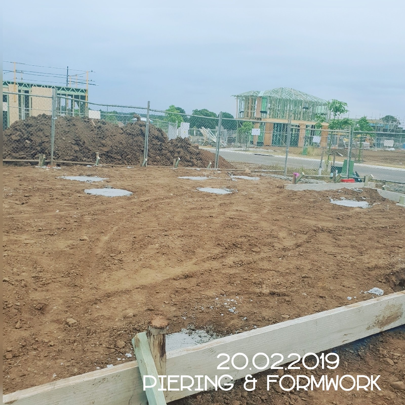 Building with Wisdom Homes @ Newpark Estate: PIERING COMPLETED