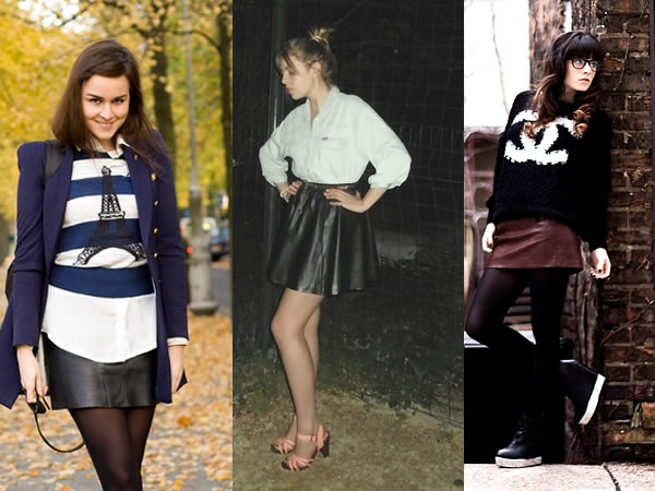 Coisas da Mih: Como devo usar: Saia de couro. Por: Naty Cardoso