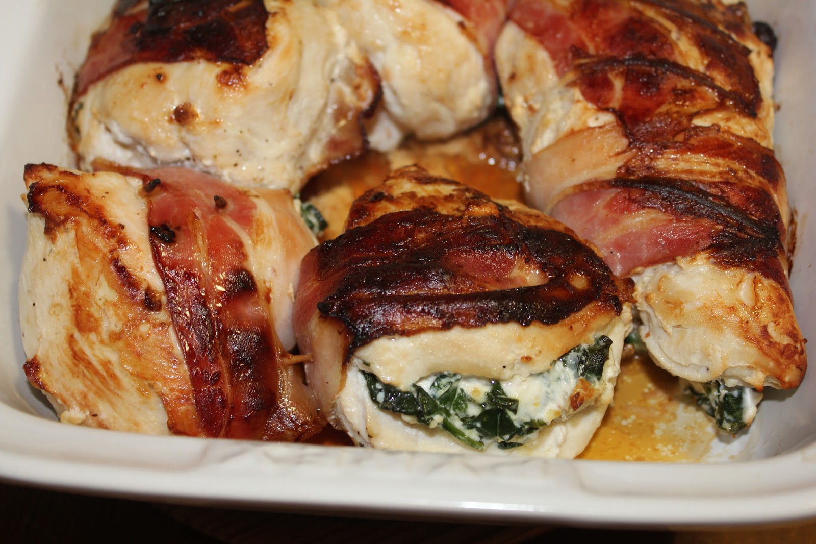 Pechugas de pollo rellenas de espinacas y ricotta - Chicken breast ...