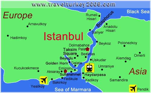 Istanbul Map Besiktas