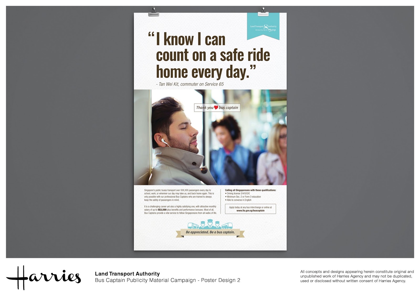 Make design simple, but significant.: Client: Land Transport Authority