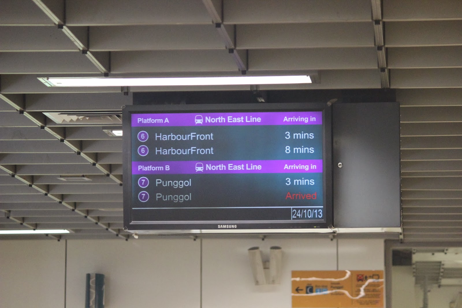 Downtown Line Construction: New display interfaces