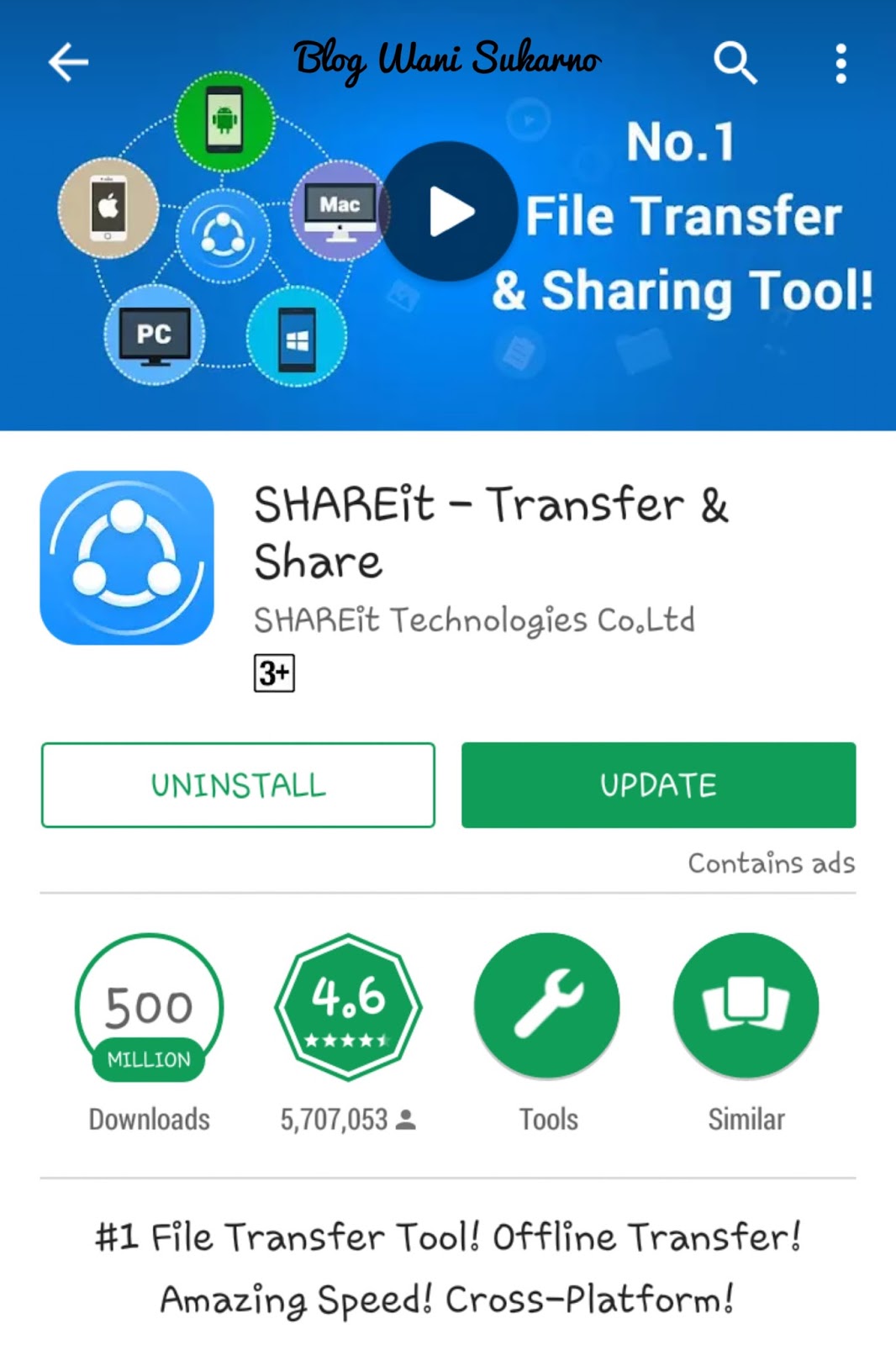 Cara Mudah Dan Pantas Untuk Transfer File Dari Smartphone Dengan SHAREit
