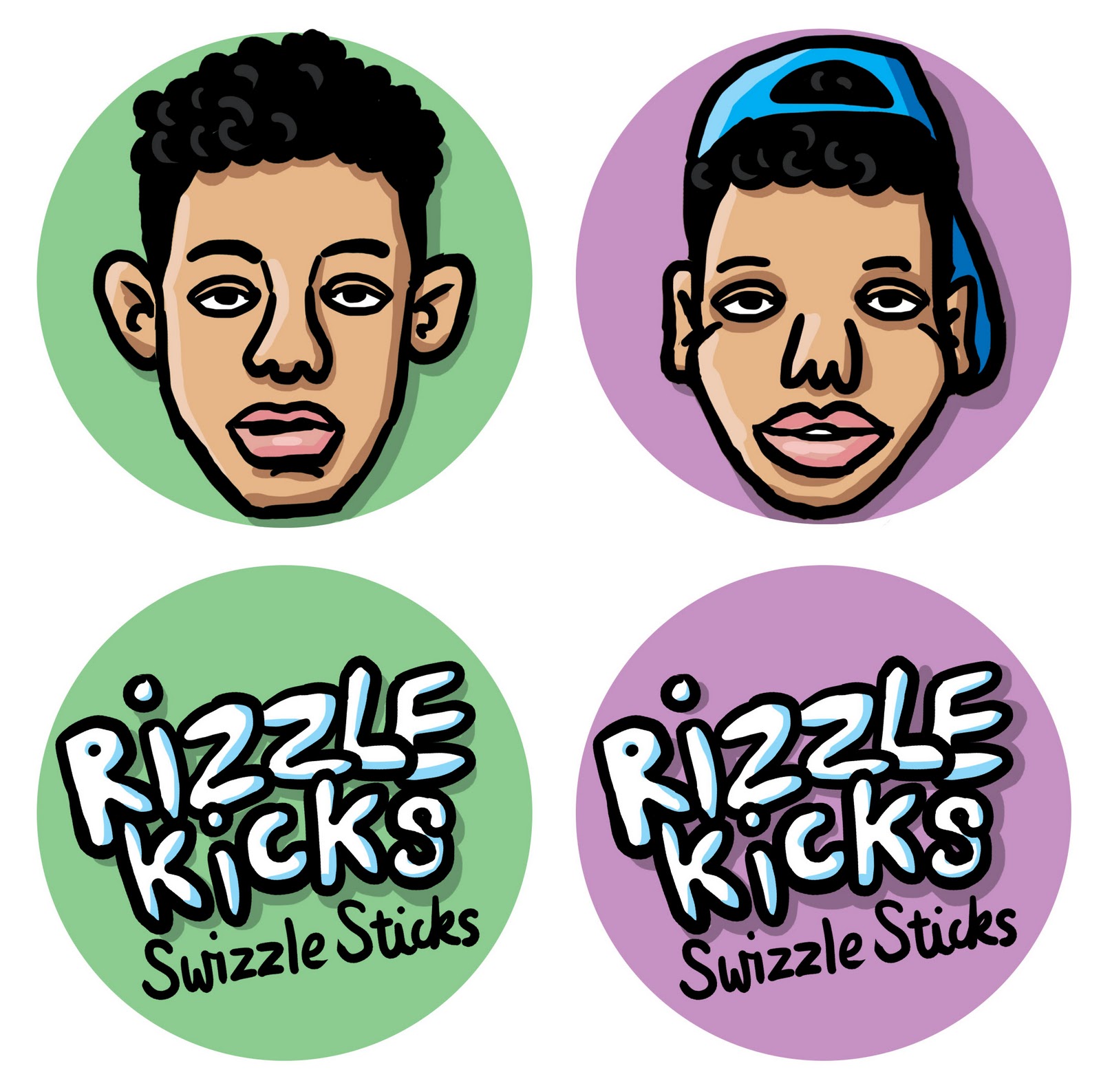 QuinkyArt: Rizzle Kicks Swizzle Sticks