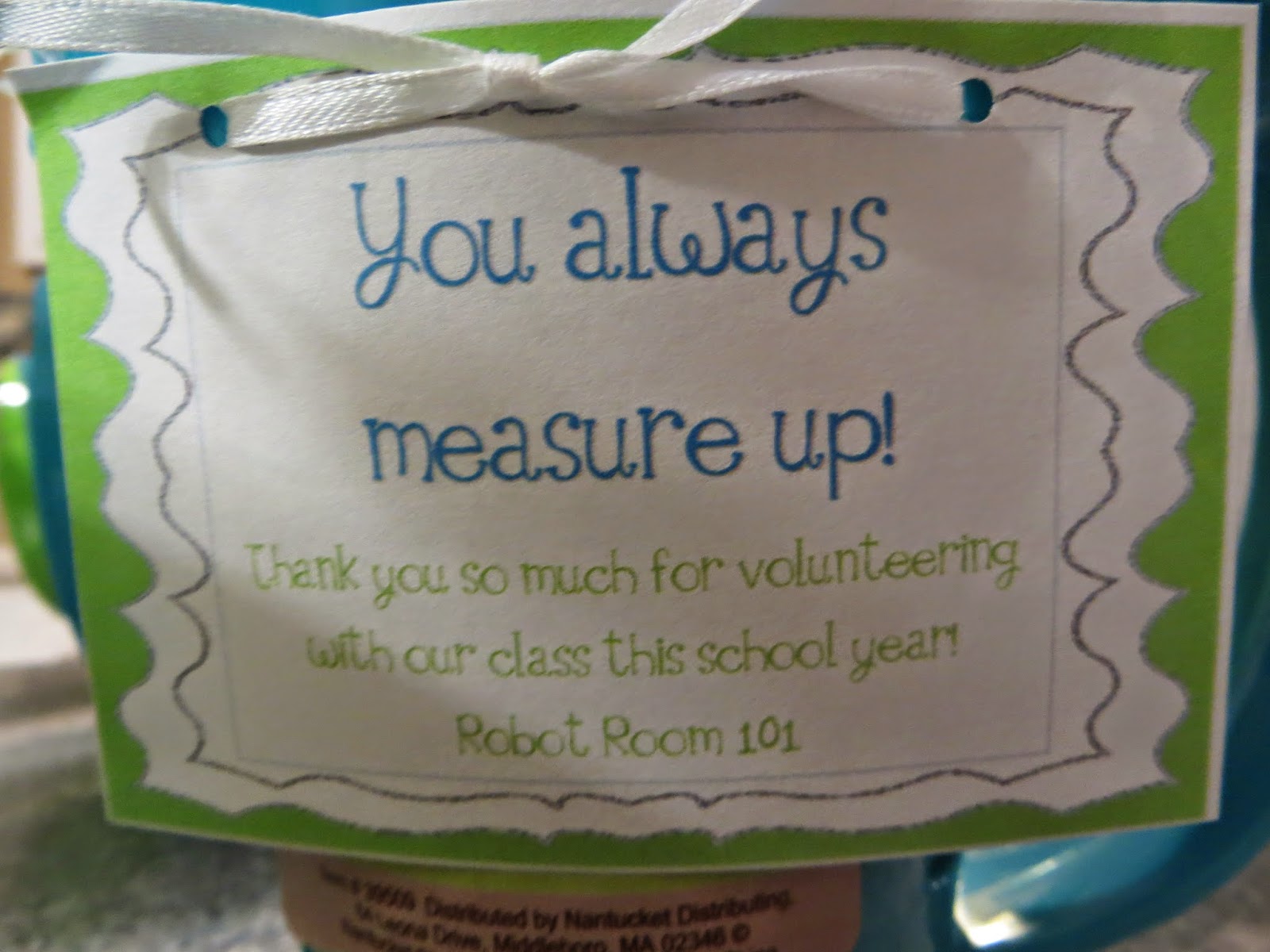 Teaching Tiny Treasures: Parent Volunteer Appreciation Gift!