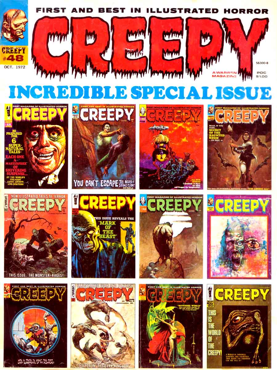 Creepy #48 - Al Williamson, Wally Wood reprints - Pencil Ink