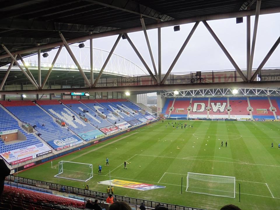 The Rainham End.: DW Stadium - Wigan Athletic
