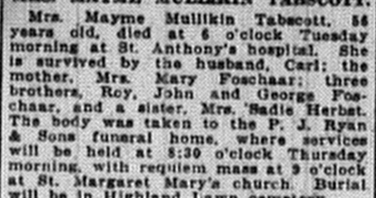 Tapscott Family History: Carl and Mary