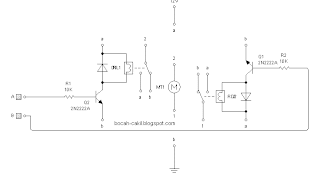 Rangkaian H-Bridge Menggunakan Relay