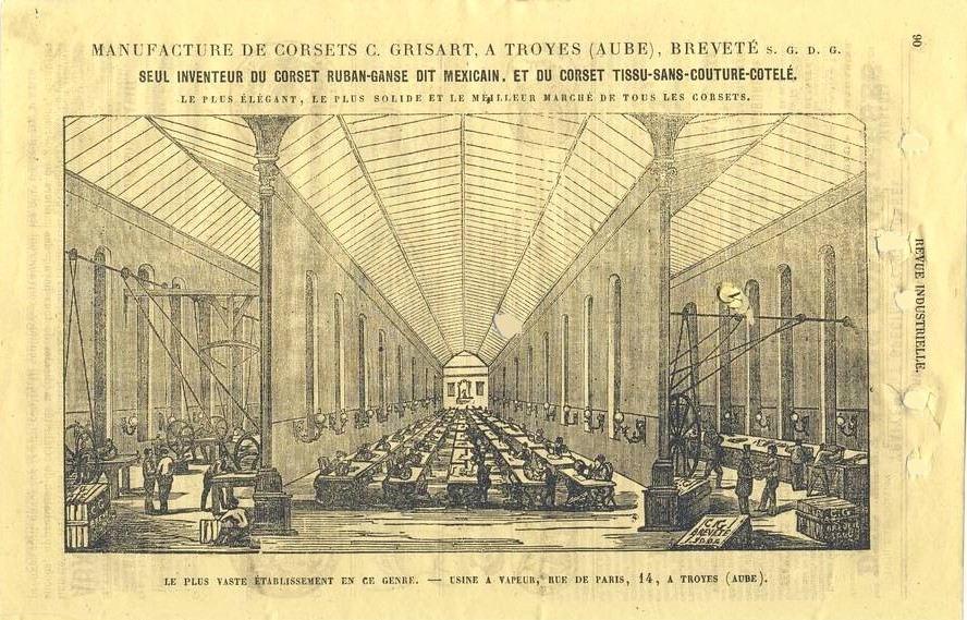 * Bonneterie: GRISART Manufacture de corsets - Troyes