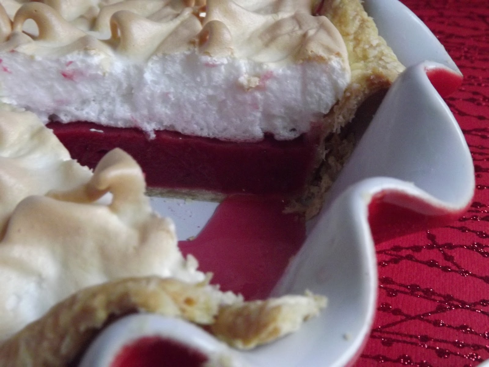 Cranberry Meringue Pie