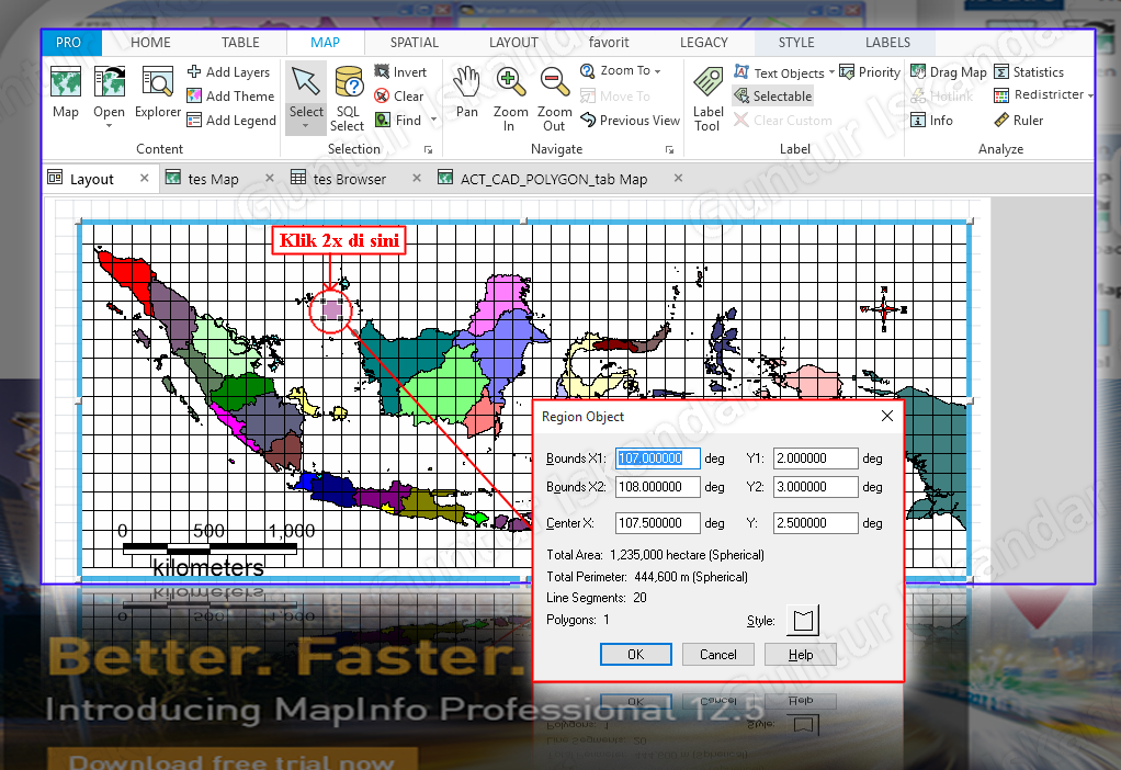 Tutorial Teknologi Geografi dan Informasi: Layout