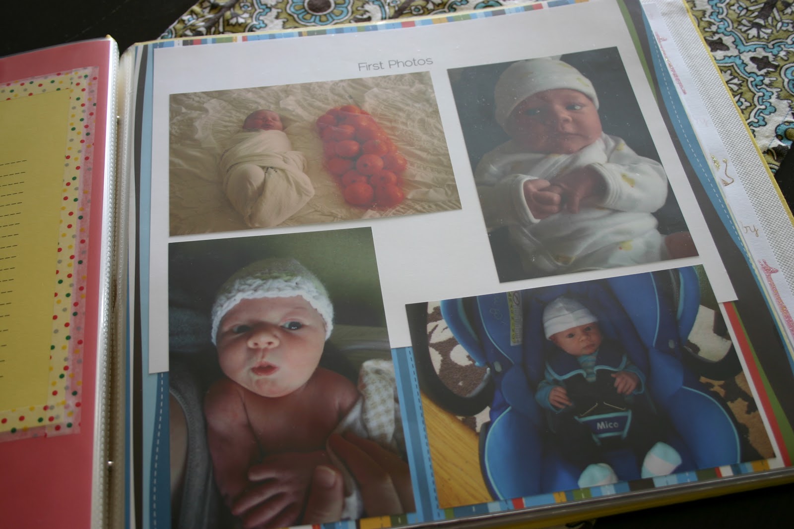 little red desk: DIY Baby Book