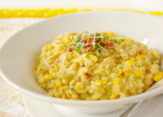 These Peas are Hollow: Sweet Corn Risotto