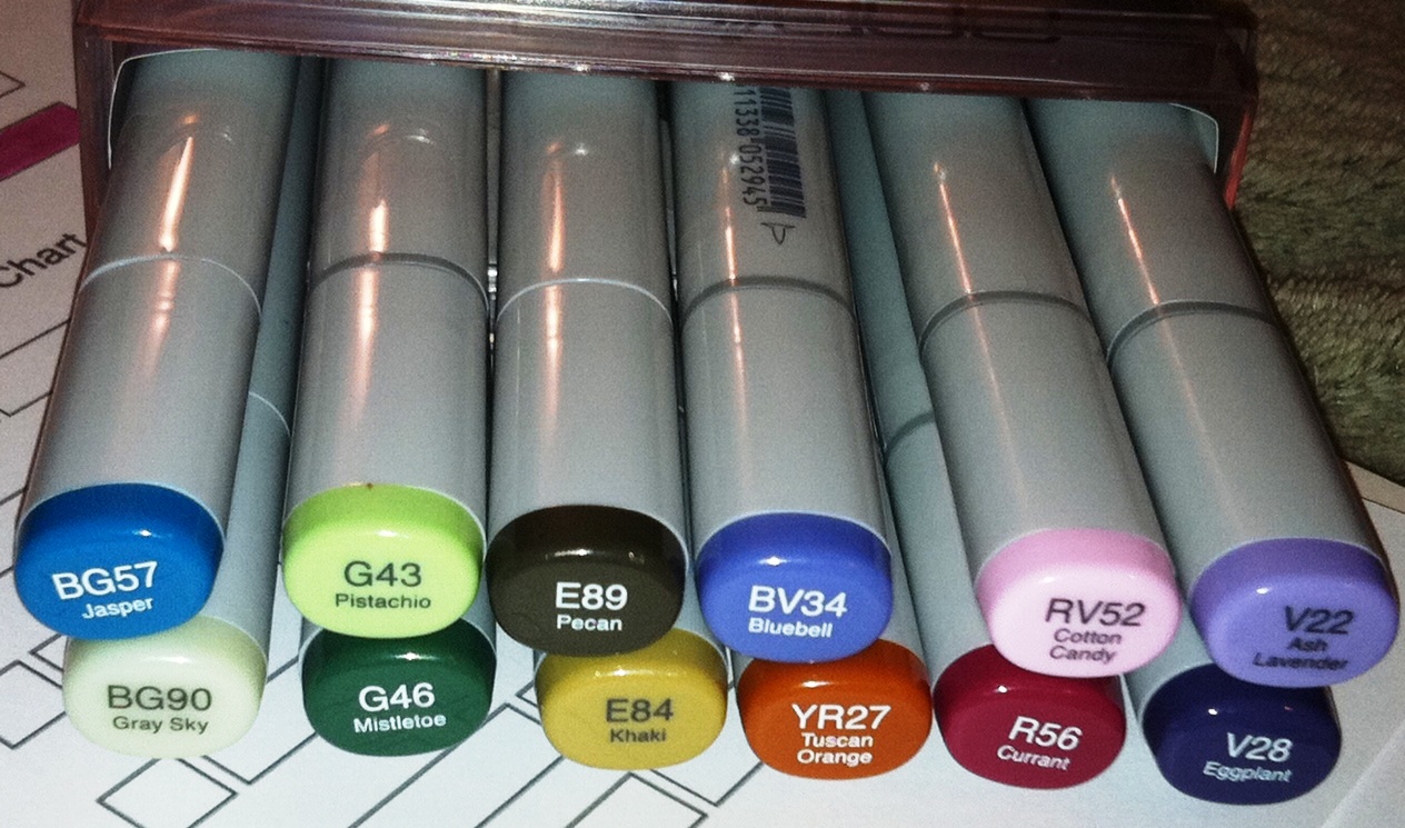 Michelle's MBellishments: Yay! The new 2012 Copics are here.