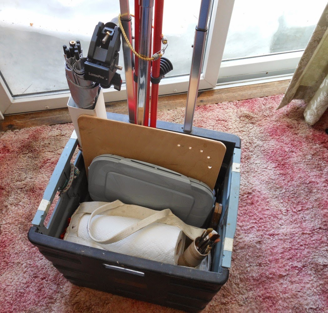 Celene Farris, A Maine Artist: Simple Plein Air Easel Shelf