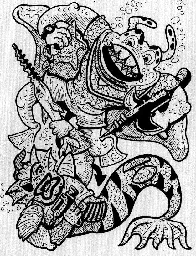 Pretty Weird Art: More Teenage Mutant Ninja Turtles Drawings