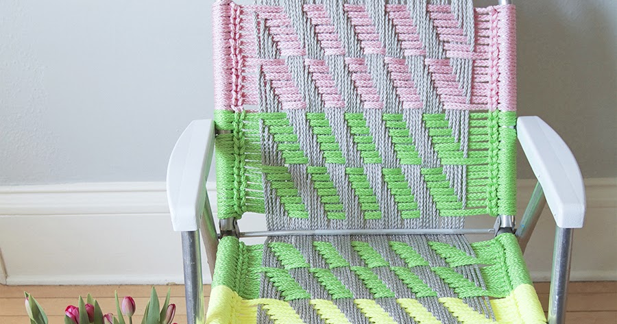 Tina's handicraft : WOVEN MACRAMÉ CHAIR TUTORIAL