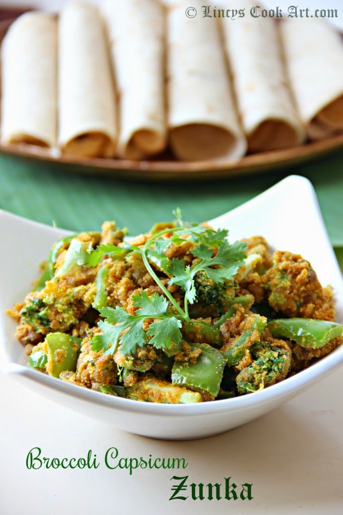 Broccoli Capsicum Zunka ~ Lincy's Cook Art