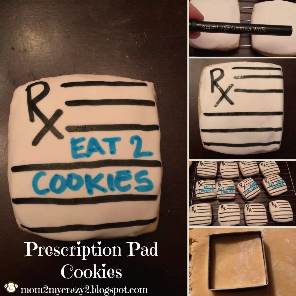 Running away? I'll help you pack.: Prescription Pad Royal Icing Cookies ...