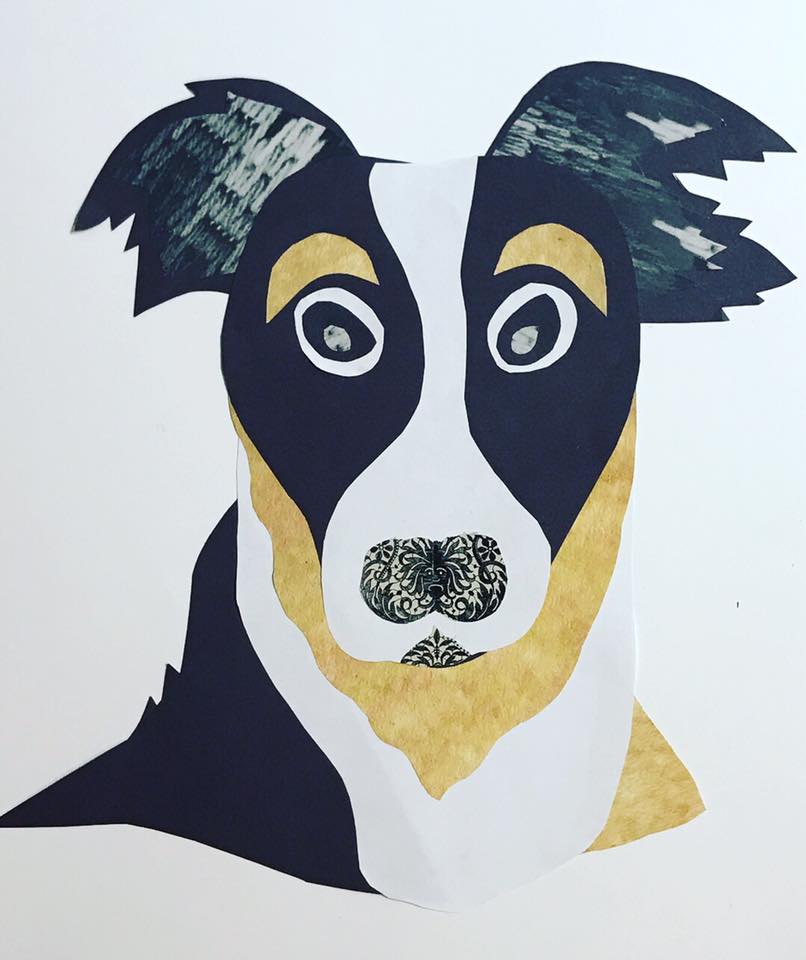 Carriage House Arts and Crafts: Dog collage portraits