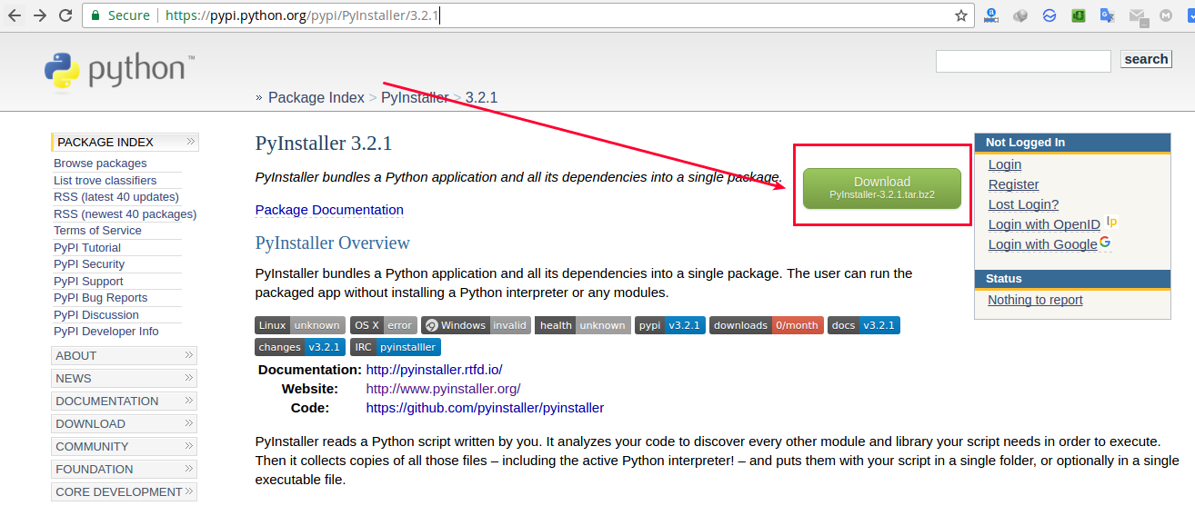 Cara download atau unduh pyinstaller ~ Belajar Python