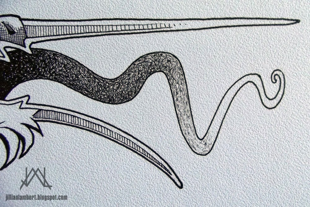 Brain Drain: Art and Sketches by Jillian Lambert: INKtober, Day 18!