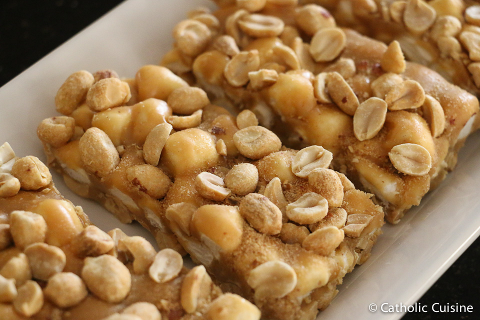 Catholic Cuisine: Homemade PayDay Bars for the Feast of St. Matthew