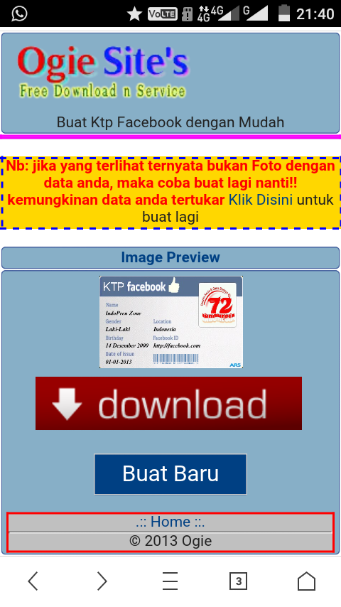 Tutorial Membuat Fake Ktp Facebook - IndoPren Zone