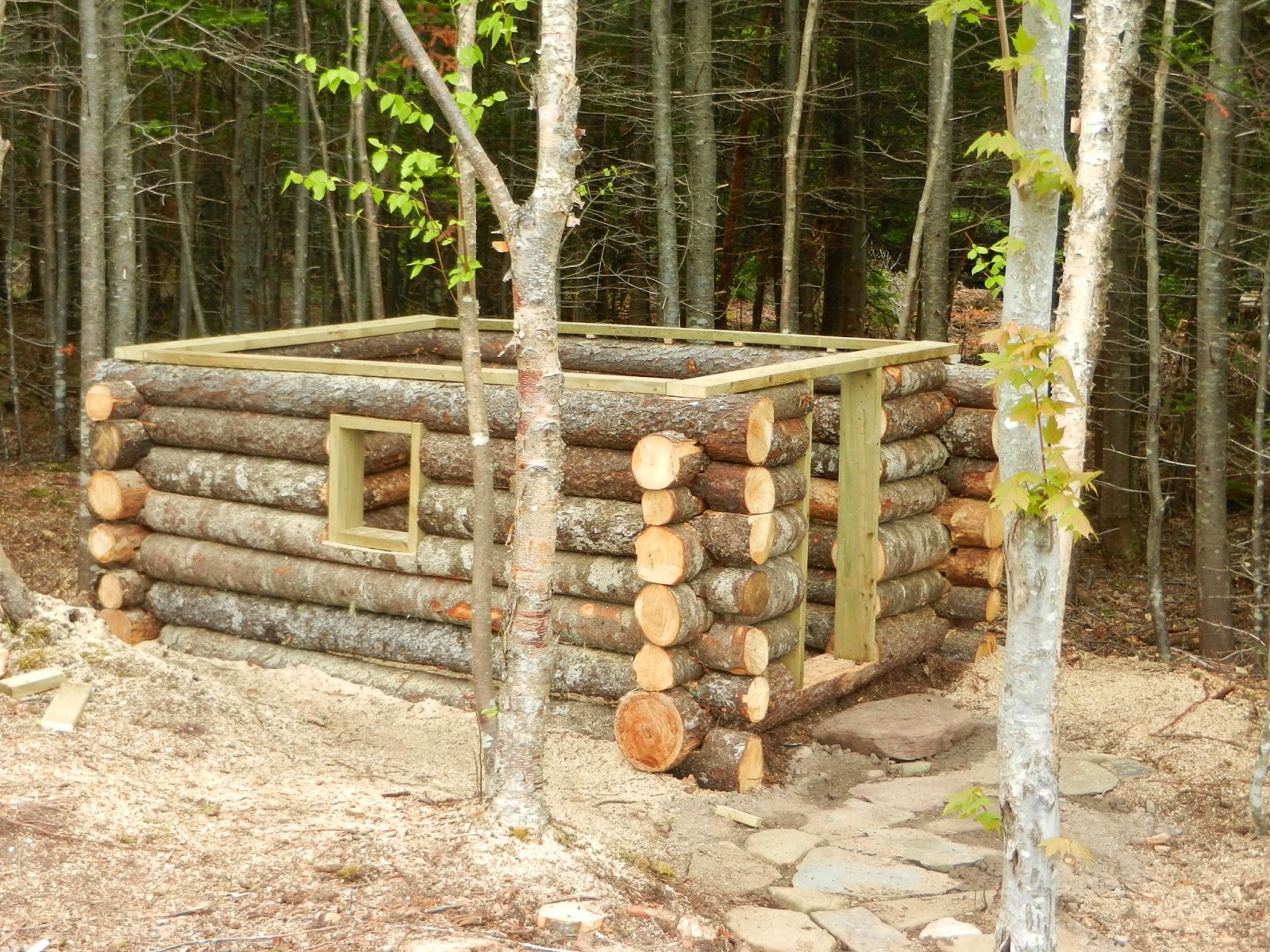Spruce Point Happenings: Log Cabin Play House