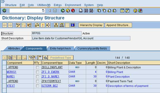 SAP ABAP Technical: Adding custom fields to the FI report FBL5N using BTEs