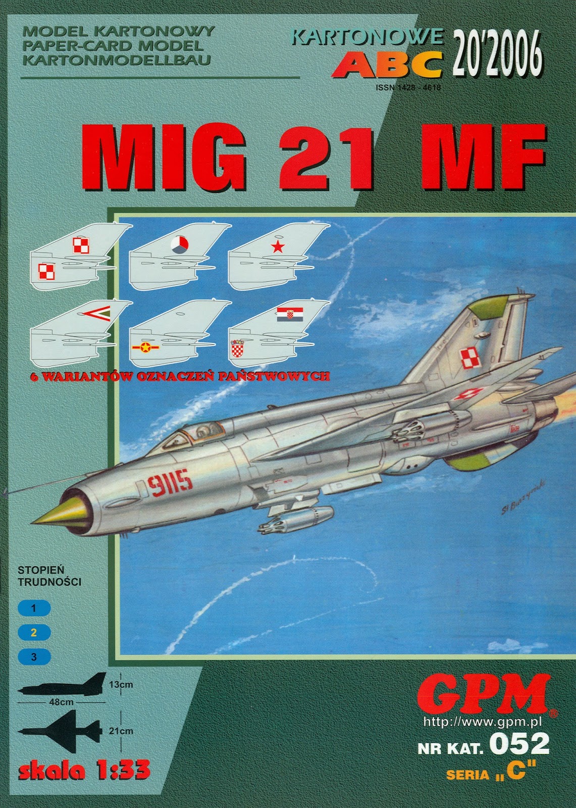 Vegas Papercraft Military: Mig-21 MF