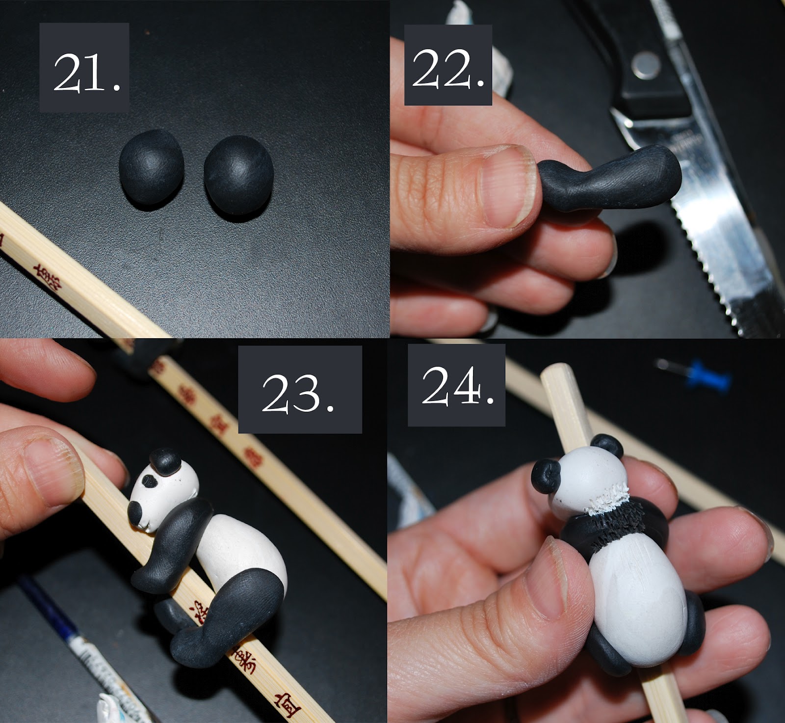 Tutoriel : Comment faire un panda en Fimo - Le blog de Miss Kawaii