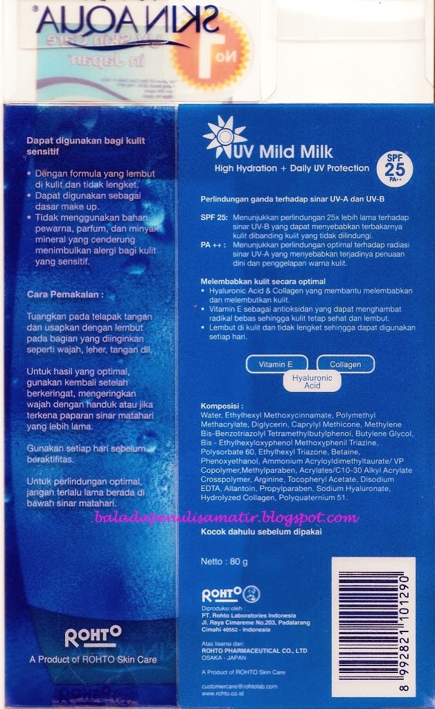 Beauty Talks: SKIN AQUA UV MOISTURE MILK, MILD MILK DAN WHITENING MILK ...