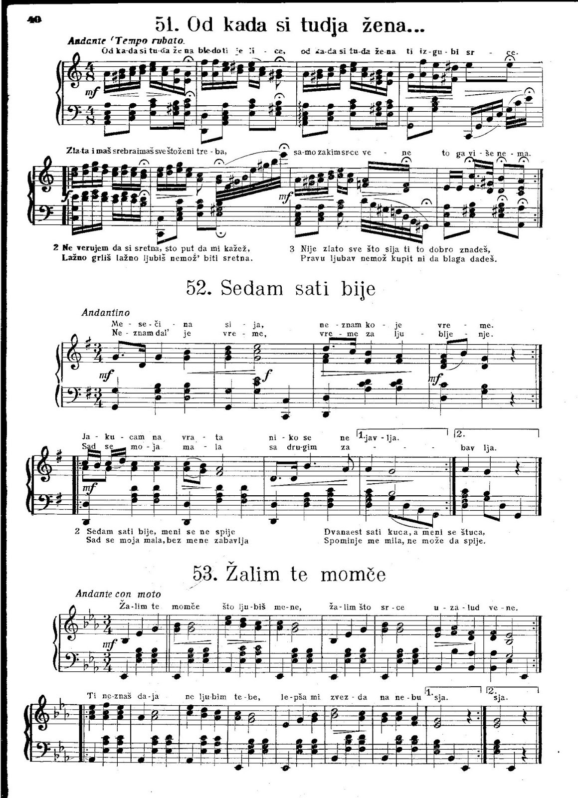 Scores for Balkan music Note za Harmoniku Violinu: Note za Harmoniku