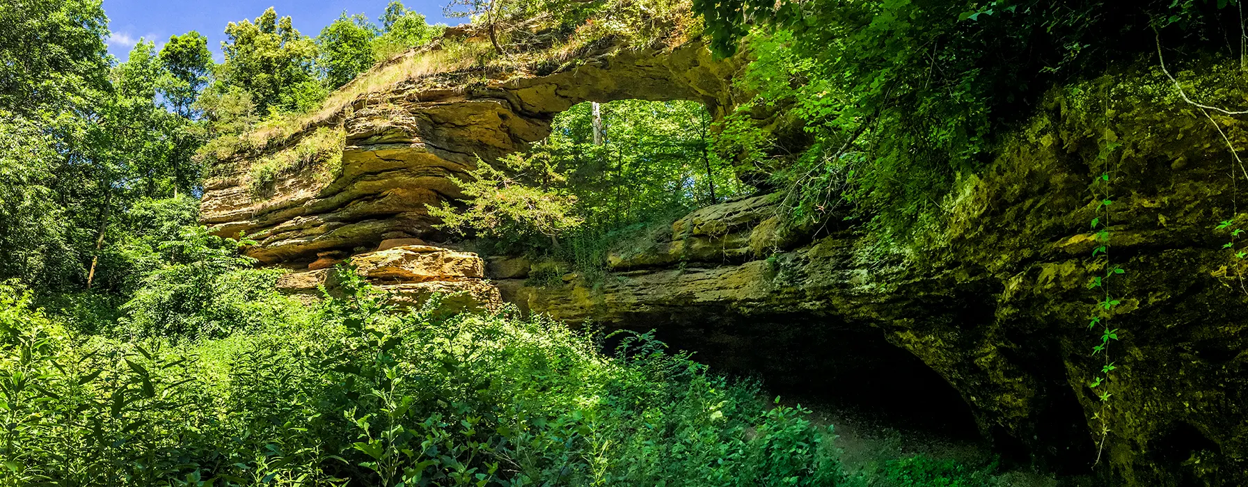 Hiking Natural Bridge State Park