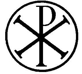 The solar cross and victory.