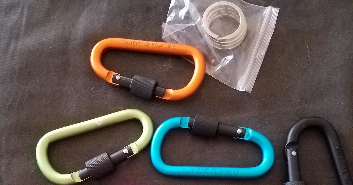 5 stars: Sukey D ring Locking Carabiner Keychain Spring Clip Lock