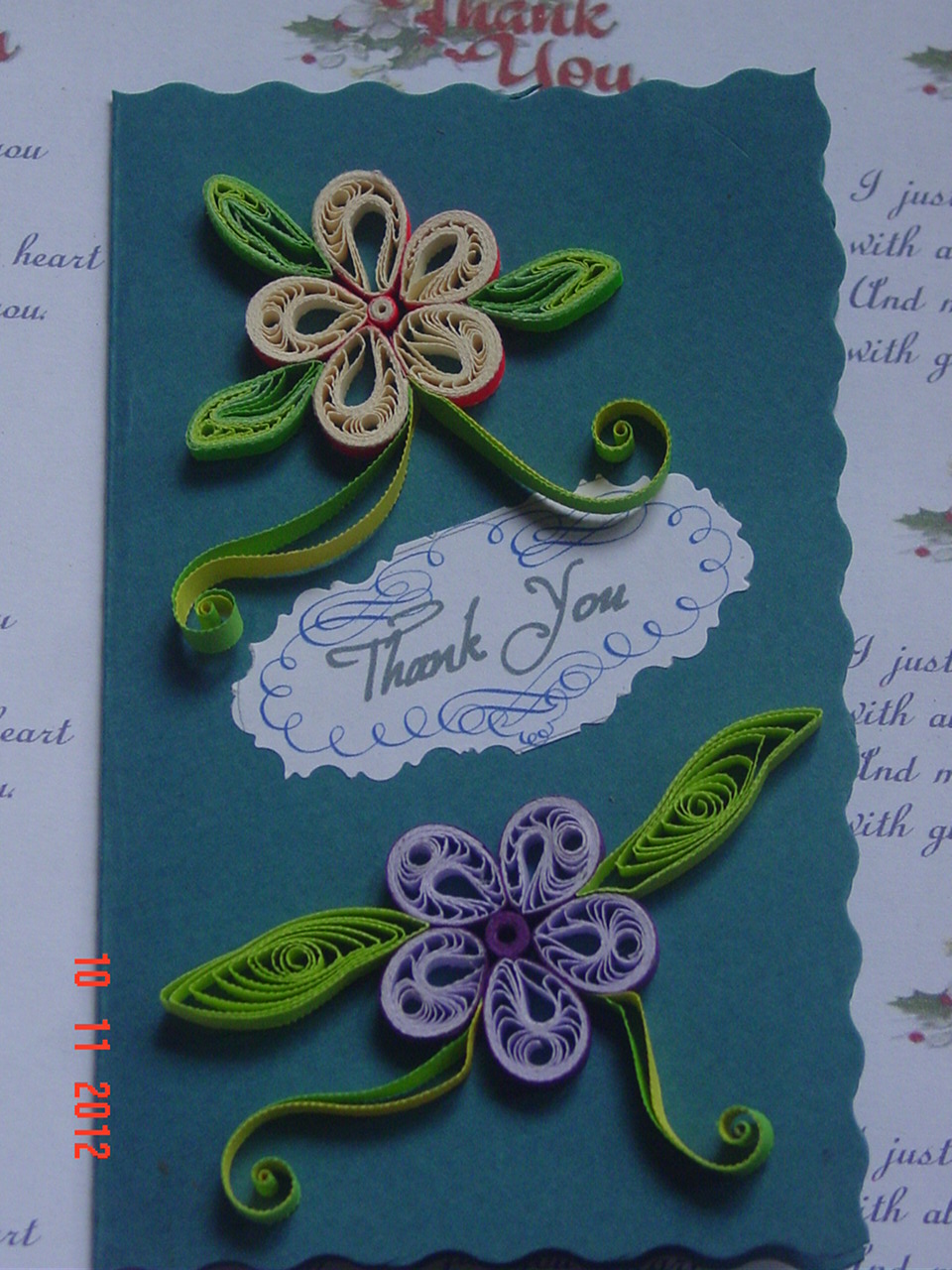 Faith's Quilling : Thank you cards