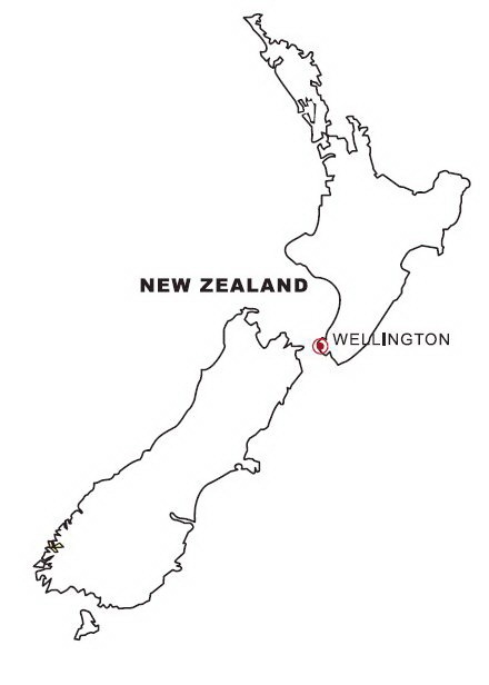 New Zealand Map Coloring Page Coloring Pages