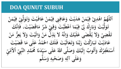 Pengertian Doa Qunut Subuh, Bacaan Dan Tata Cara