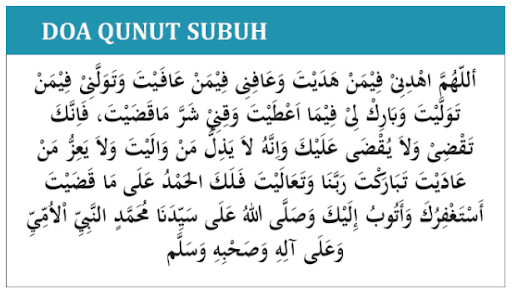 Pengertian Doa Qunut Subuh, Bacaan Dan Tata Cara