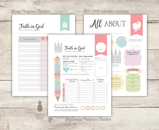 Pineapple Princess: NEW: 2017-2018 LDS Activity Day Leader Planner