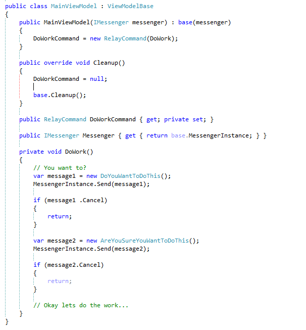 Showing a message box from a ViewModel in MVVM