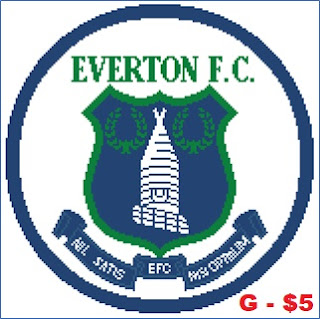 EASY PATTERNS: Everton FC cross-stitch pattern