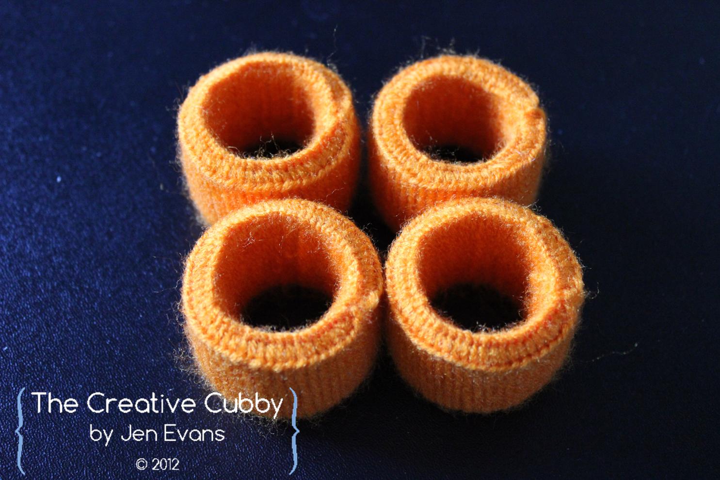 The Creative Cubby: Crocheted Napkin Rings