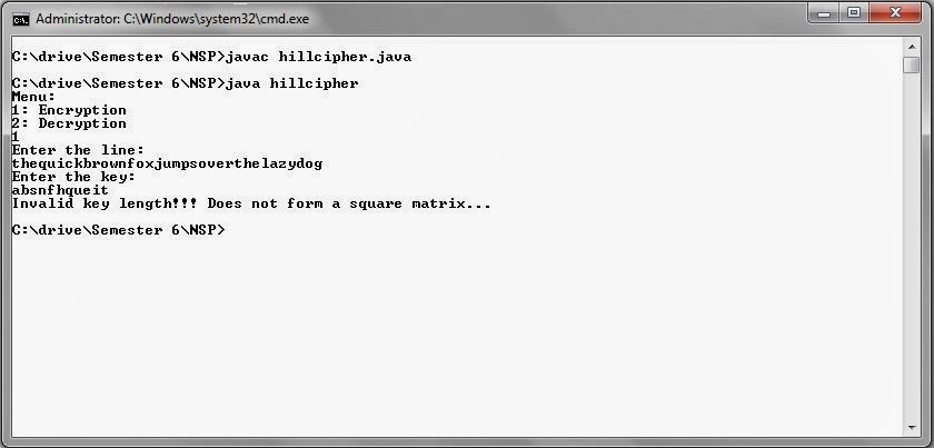 Coding center: Implementing Hill Cipher Substitution In Java: