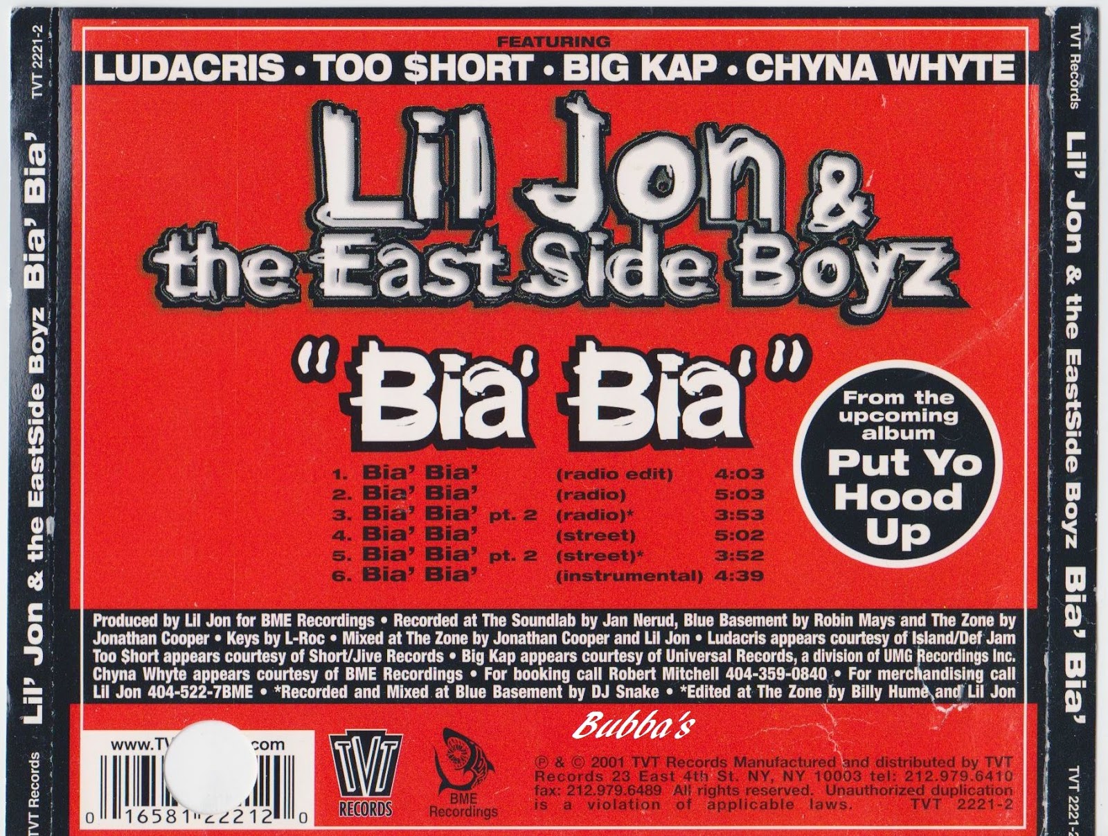 BabyBubba's Stash: Lil' Jon & The East Side Boyz Featuring Ludacris Too ...