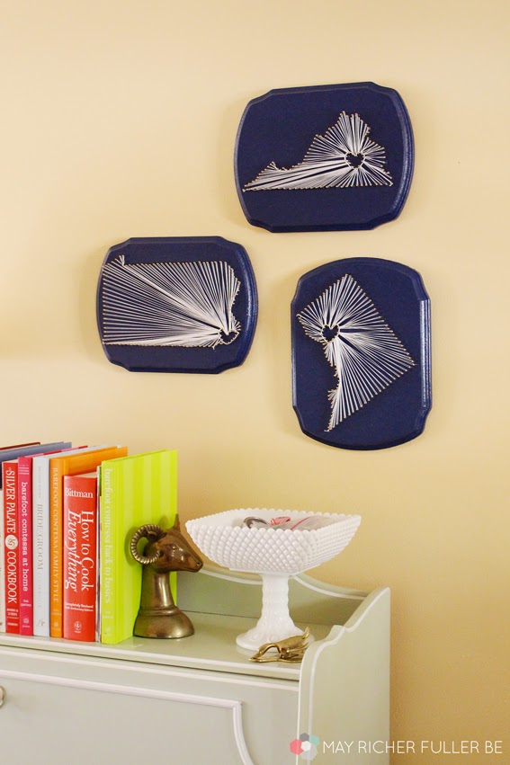 String Art in the Entryway & Kitchen