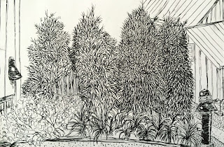 highschoolart: Outside Observational Drawing High School Art